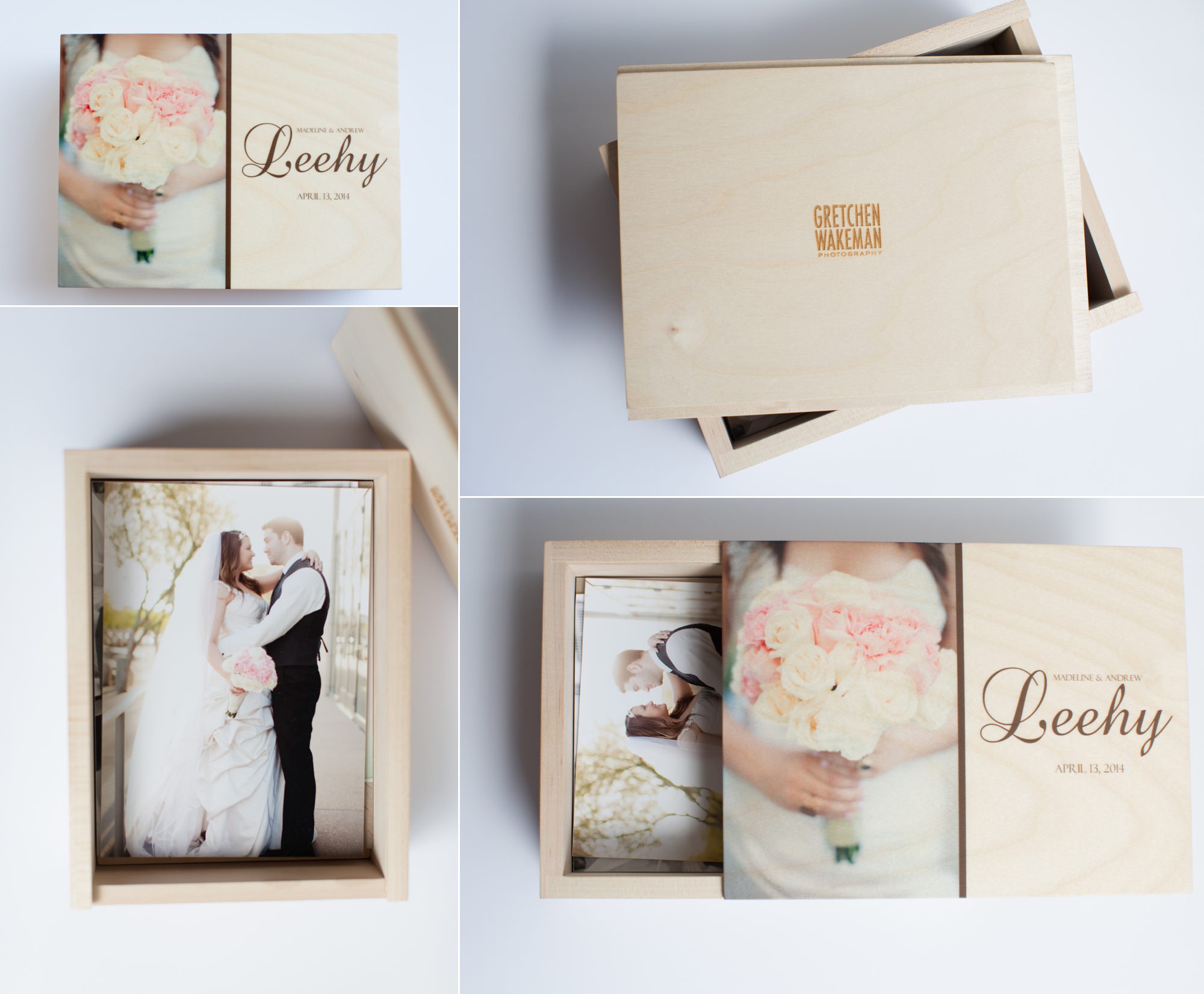 Custom Wooden Display Box with USB Drive - Gretchen Wakeman Photography